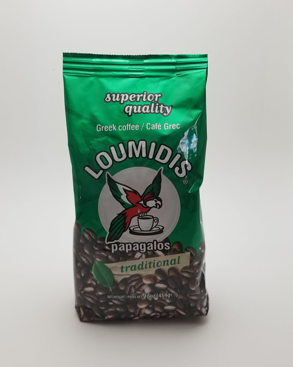 Loumidis Papagalos Greek Coffee 1lb. – Nick's International Foods